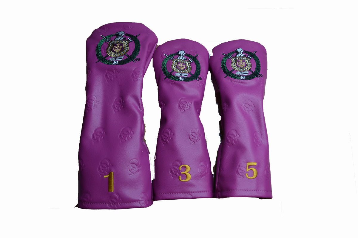 Omega Psi Phi Golf Covers (Set of 3) – Burning Sands