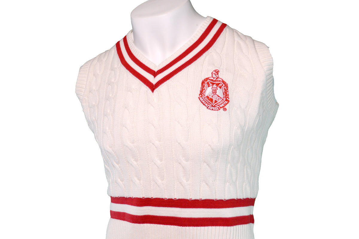 Delta Sigma Theta White Sweater Vest – Burning Sands