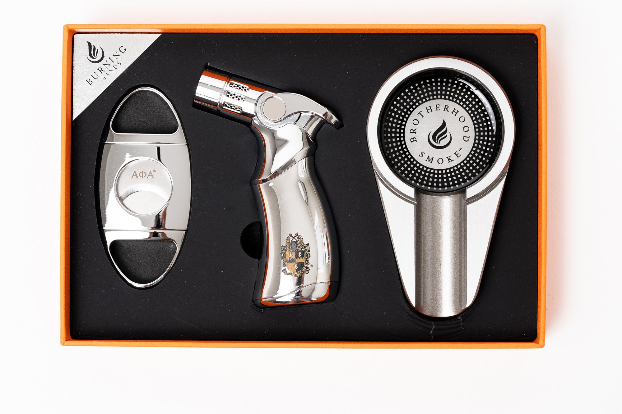 Alpha Phi Alpha Cigar Set - Silver – Burning Sands